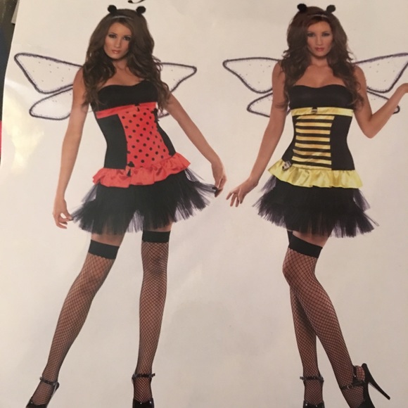 Smiffy's | Other | New Reversible Bumble Bee Lady Bug Costume Adult ...